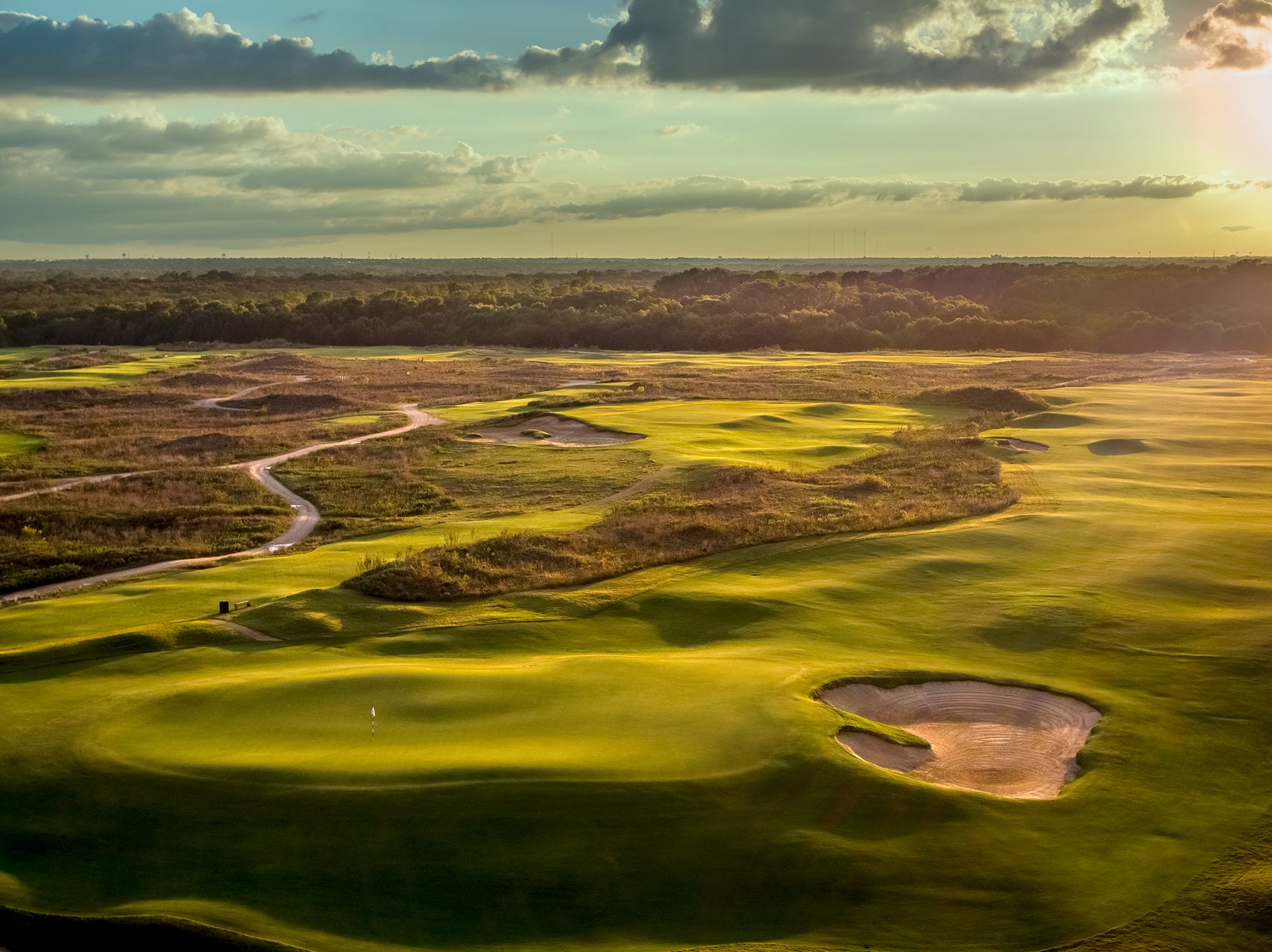 1st & 2nd Holes, Trinity Forest Golf Club – Evan Schiller Photography